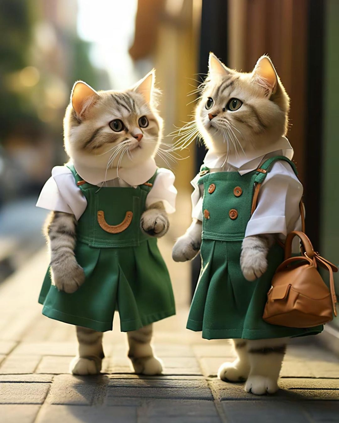 AI绘画：约好和姐妹一起去搜街～|老小孩讲述